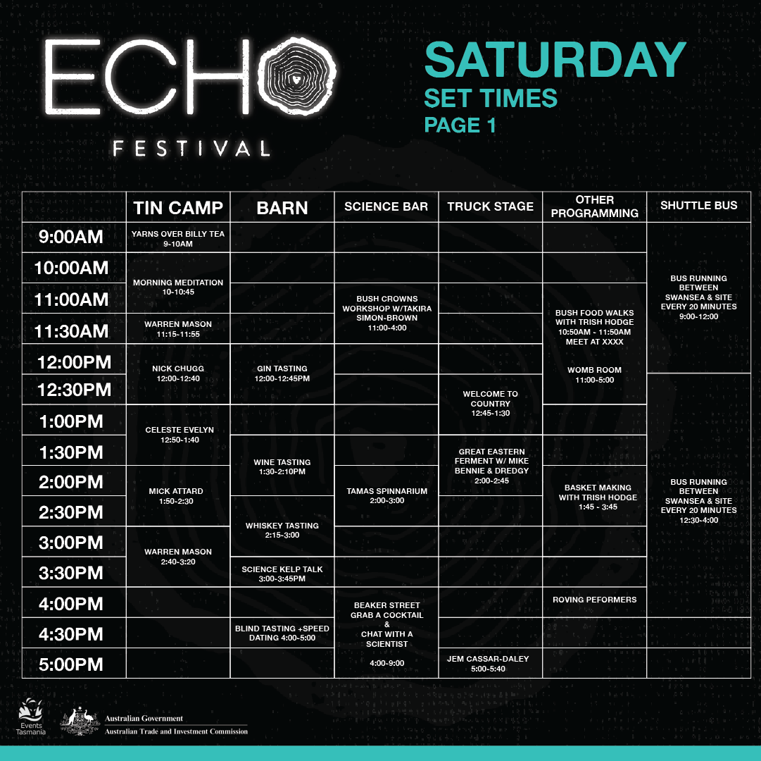 Program - ECHO Festival Tasmania